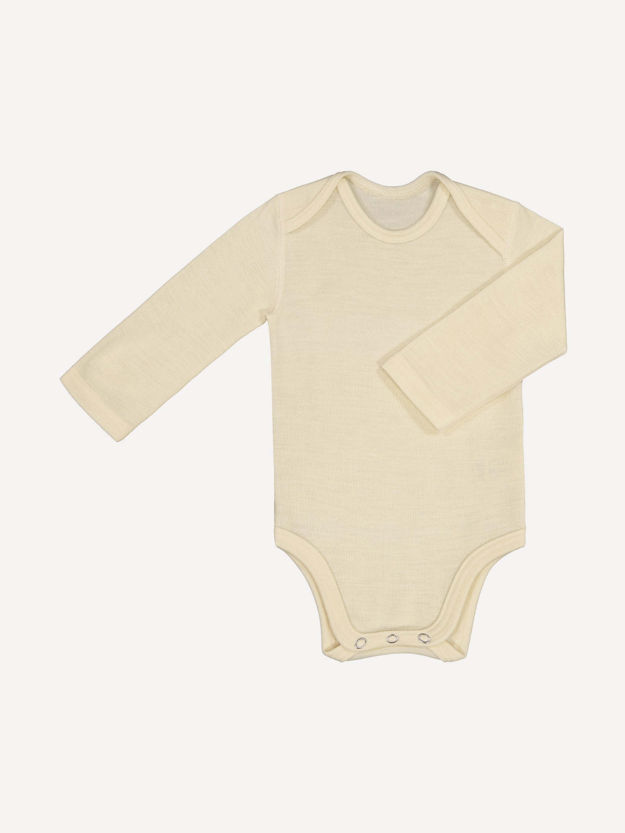 Baby body, merino wool, white